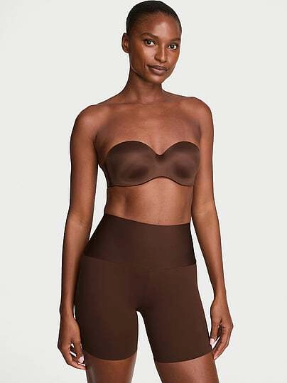 Victoria's Secret Vs X Leonisa Moderate Compression Seamless Shaper Short - Brown