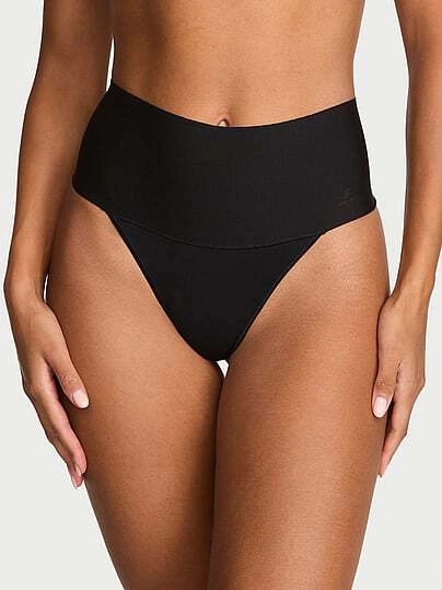 Victoria's Secret Vs X Leonisa High-waist Thong Shaper - Black