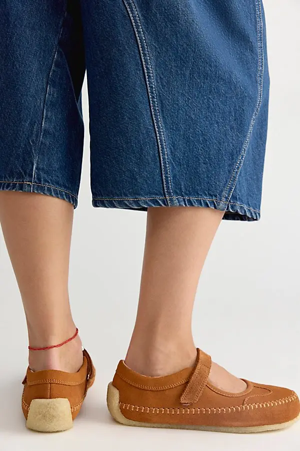 Clarks Tor Low Bar Mary Janes - Ginger Suede