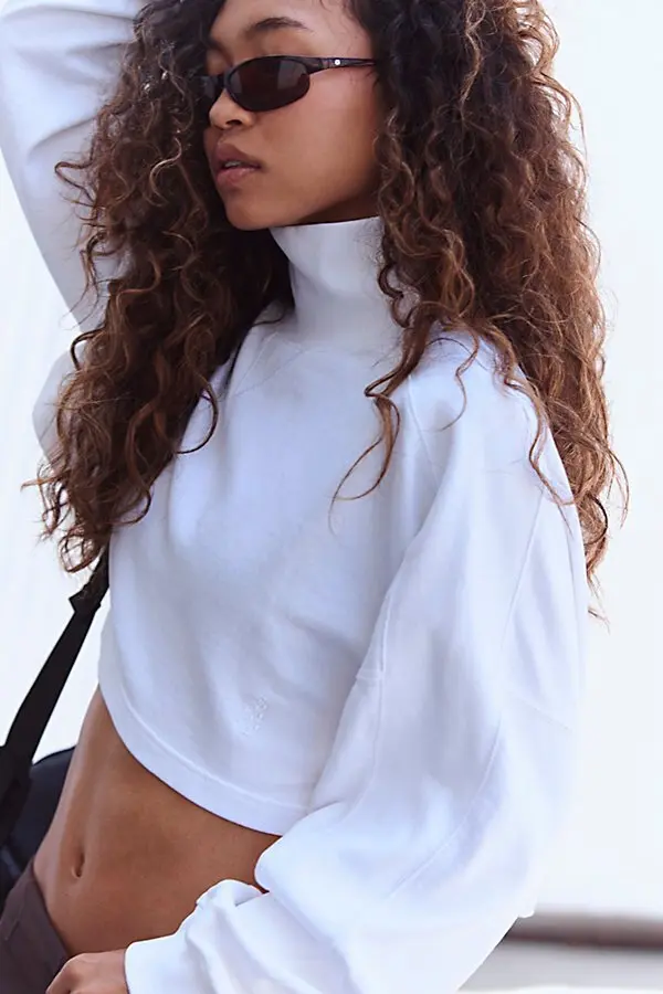 Free People Pick Up Game Pullover - White