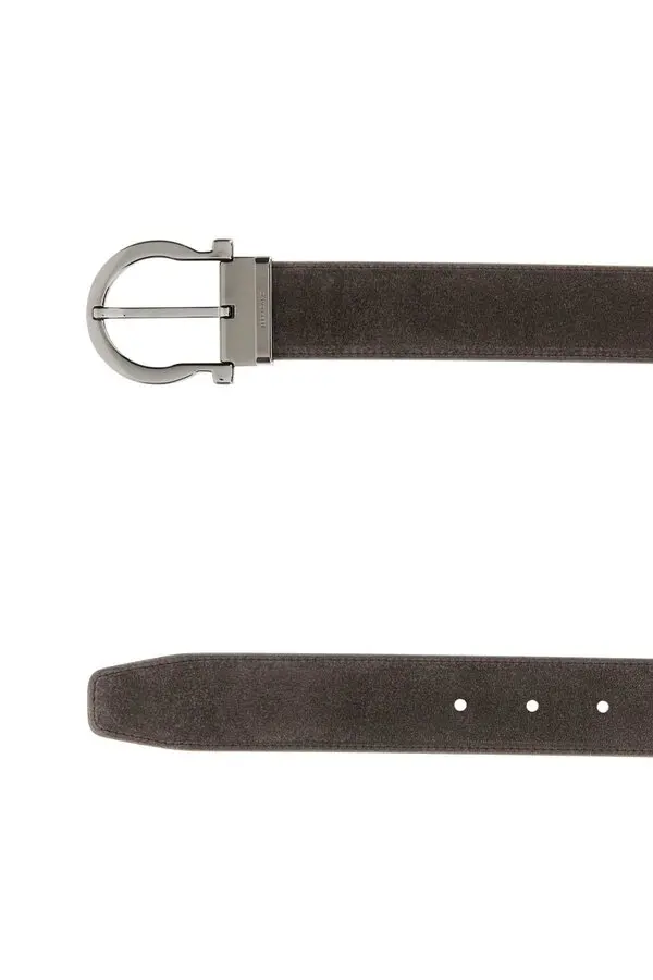 FERRAGAMO Mud Suede Belt