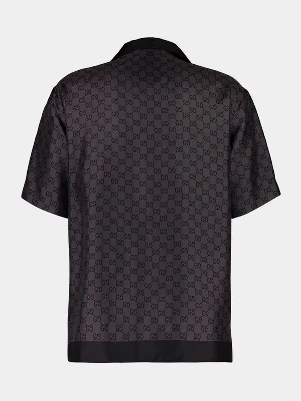 Gucci Gg Silk Twill Bowling Shirt