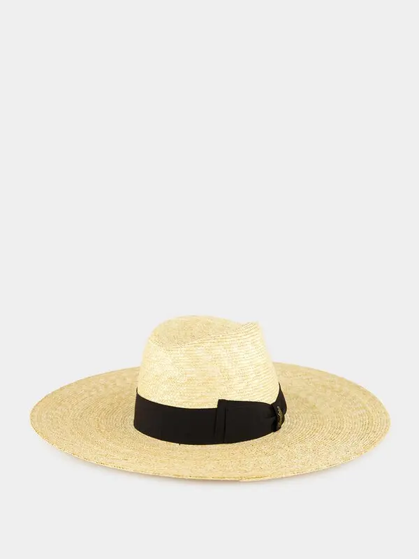 Borsalino Panama Wide Brim Hat