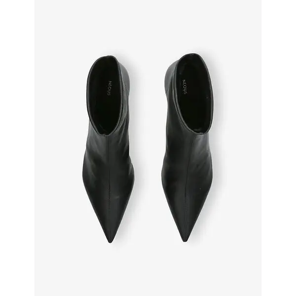 NEOUS Poera Stretch Leather Sock Ankle Boots