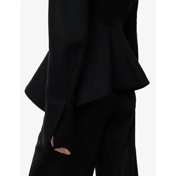 Rick Owens Moog Wrap-front Wool-blend Jacket