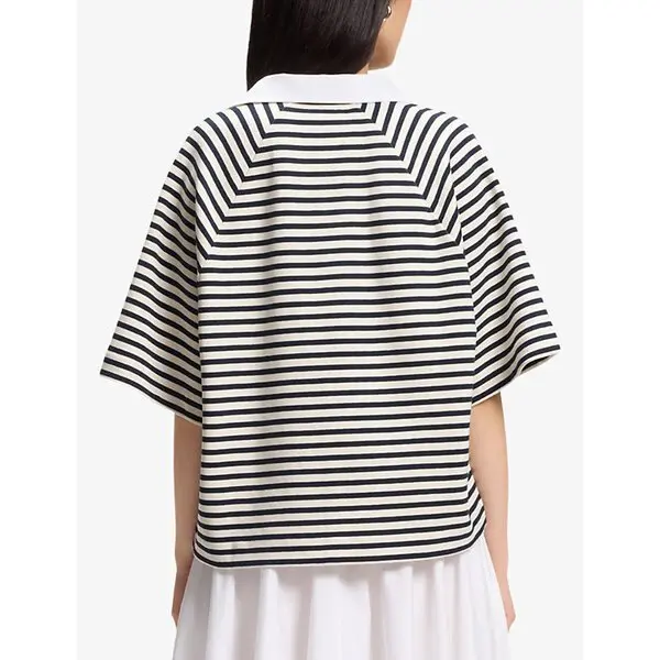 BOSS Striped Cotton-blend Polo Shirt