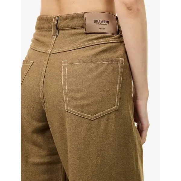 UMA WANG Phyllis Straight-leg Wool-blend Trousers
