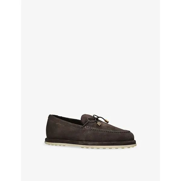 TOD'S Gomma Shearling-lined Suede Loafers