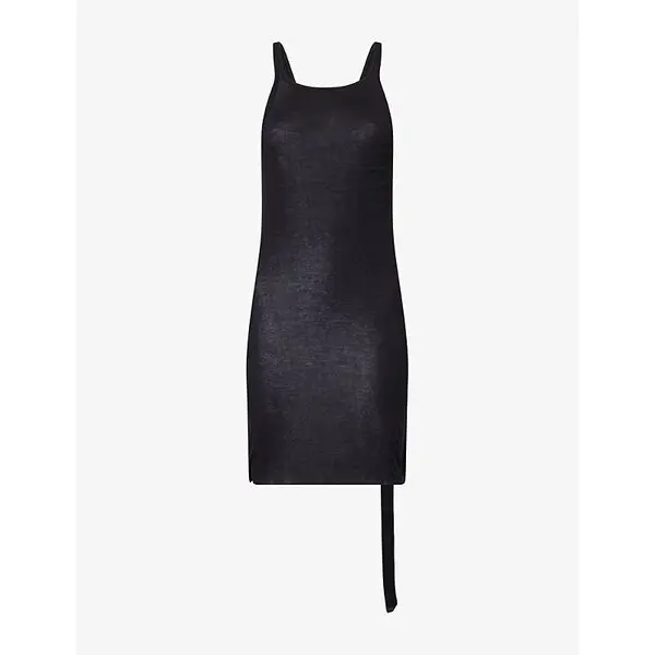Rick Owens Racerback Cotton Tank Top - Black