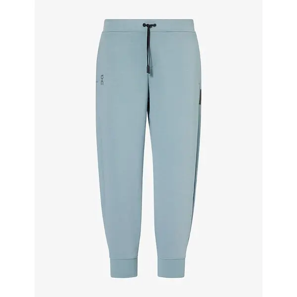 On Focus Tech Tapered-leg Jersey Jogging Bottoms - Agave
