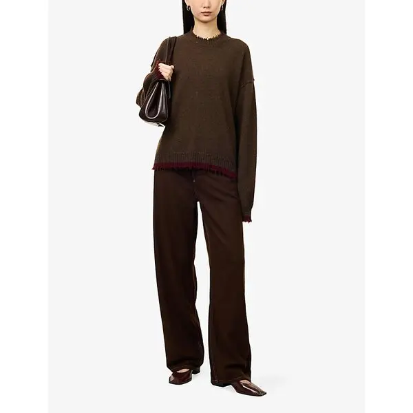 UMA WANG Phyllis Straight-leg Wool-blend Trousers