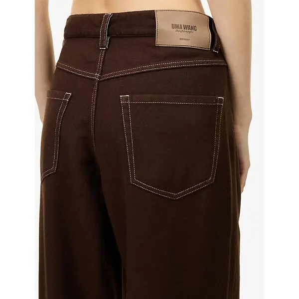 UMA WANG Phyllis Straight-leg Wool-blend Trousers