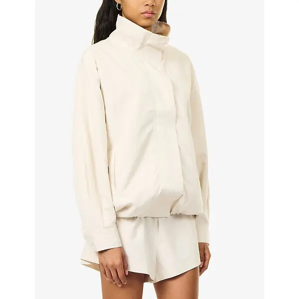 Dissh Rory High-neck Cotton And Linen-blend Track Jacket