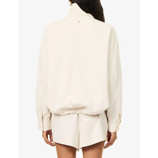 Dissh Rory High-neck Cotton And Linen-blend Track Jacket
