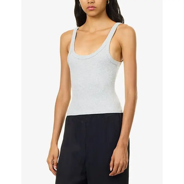 Dissh Phoebe Scoop-neck Cotton-blend Tank Top
