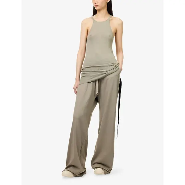 Rick Owens Geth Belas Cotton Jogging Bottoms - Mineral