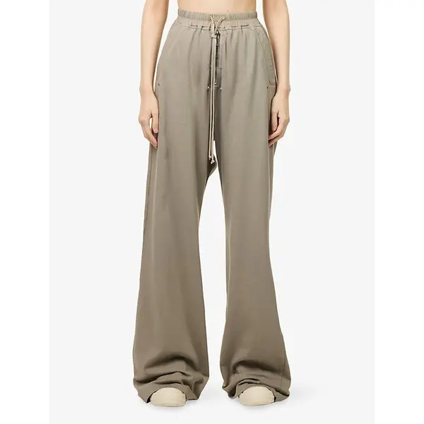 Rick Owens Geth Belas Cotton Jogging Bottoms - Mineral