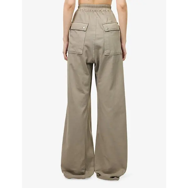 Rick Owens Geth Belas Cotton Jogging Bottoms - Mineral