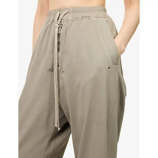 Rick Owens Geth Belas Cotton Jogging Bottoms - Mineral