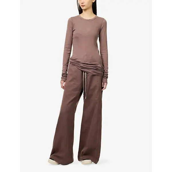 Rick Owens Basic Long-sleeve Cotton T-shirt