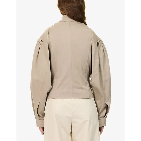 BELLE ANNA Globo High-neck Cotton-blend Jacket