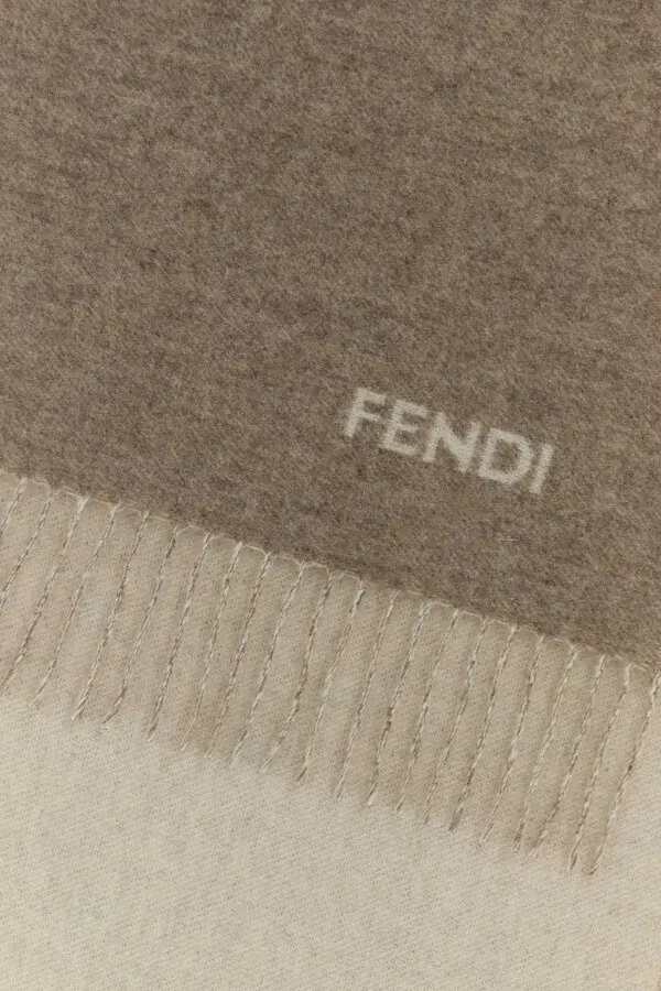 Fendi Dove Grey Cashmere Scarf