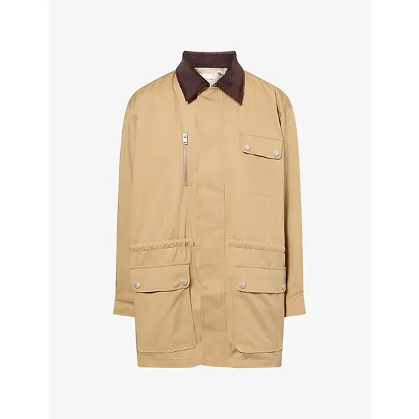 FRAME The Twill Safari Cotton Jacket - Khaki