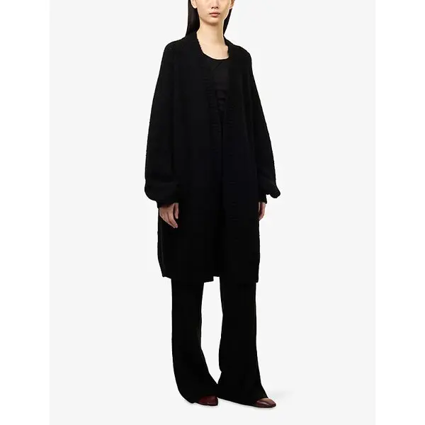 Frenckenberger Big Knit Wool-and-cashmere Cardigan - Black