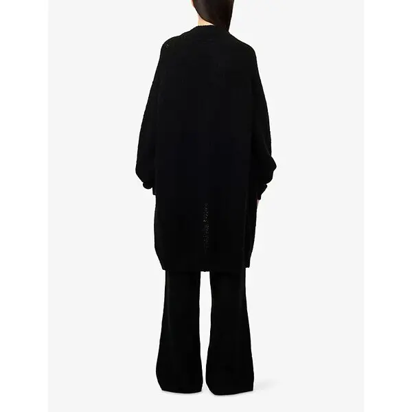 Frenckenberger Big Knit Wool-and-cashmere Cardigan - Black
