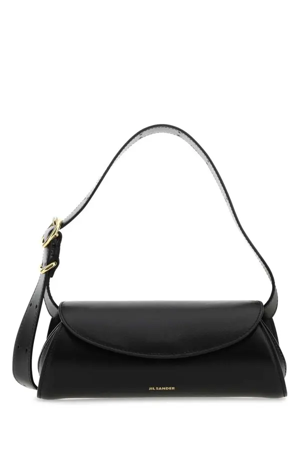 JIL SANDER Leather Small Cannolo Shoulder Bag