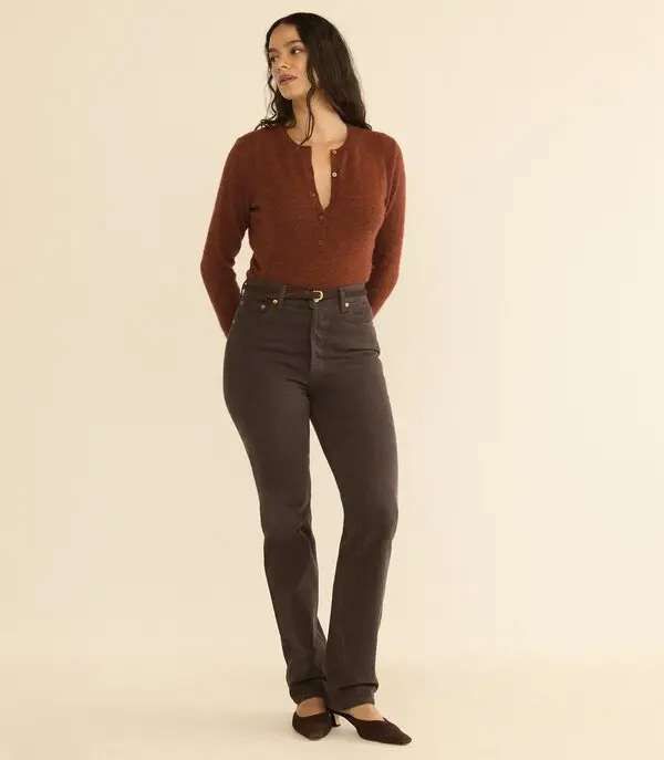 DÔEN Heath Cashmere Henley