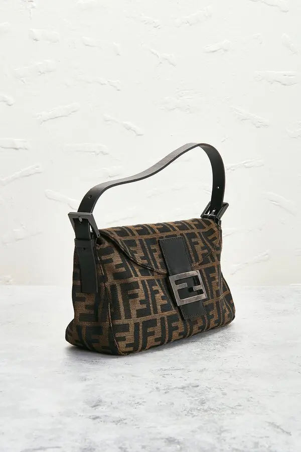Fendi Zucca Baguette Shoulder Bag