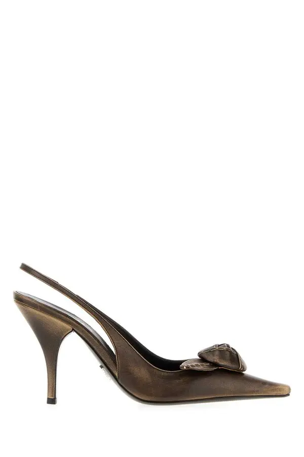 Prada Leather Pumps - Brown