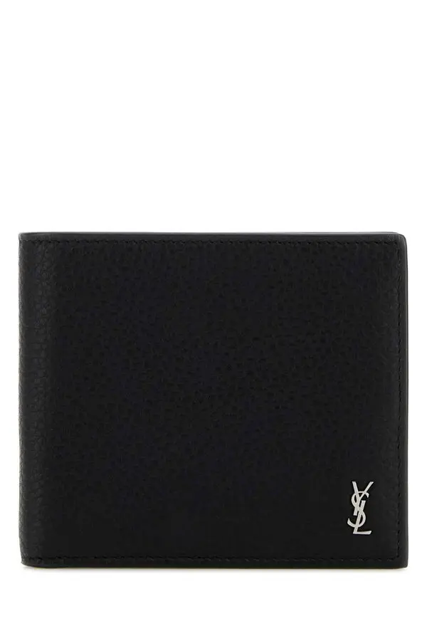 Saint Laurent Leather Wallet - Black