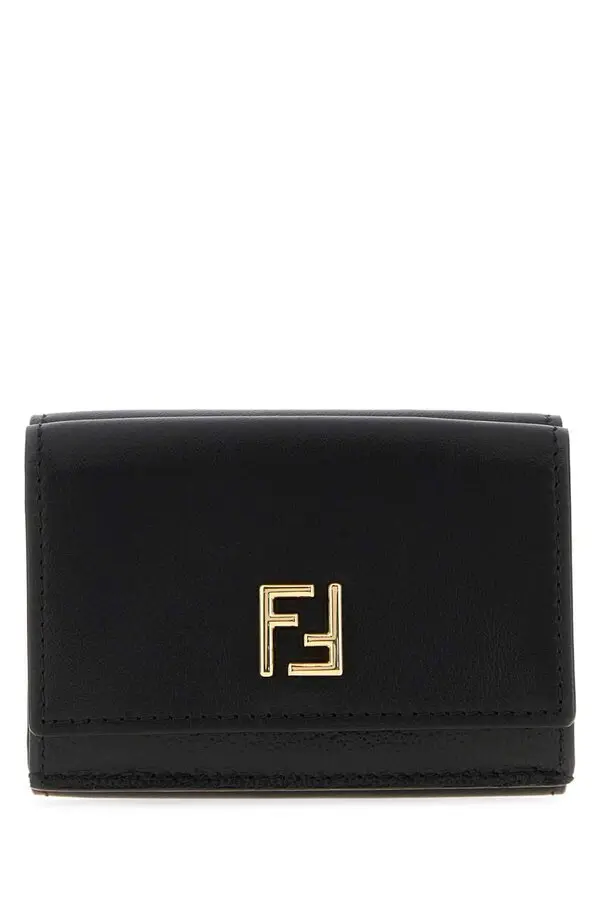 Fendi Leather Wallet - Black