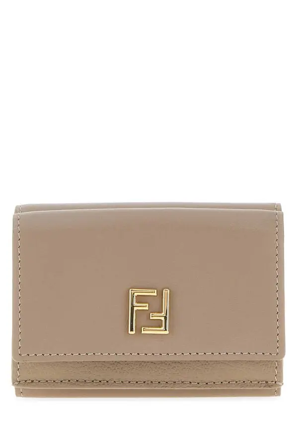 Fendi Dove Grey Leather Wallet