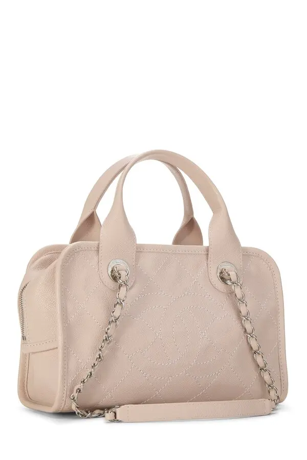 Chanel Quilted Caviar Deauville Bowler