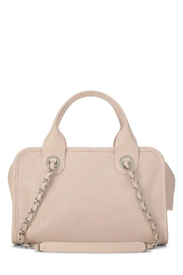 Chanel Quilted Caviar Deauville Bowler