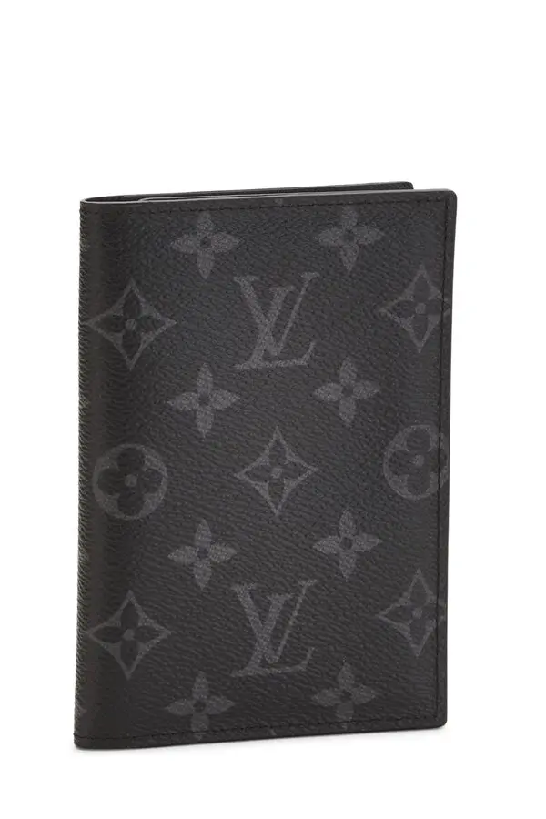 LOUIS VUITTON Monogram Eclipse Canvas Passport Cover