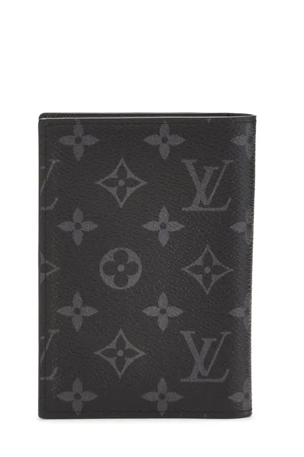 LOUIS VUITTON Monogram Eclipse Canvas Passport Cover