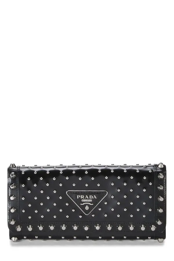 Prada Studded Continental Wallet