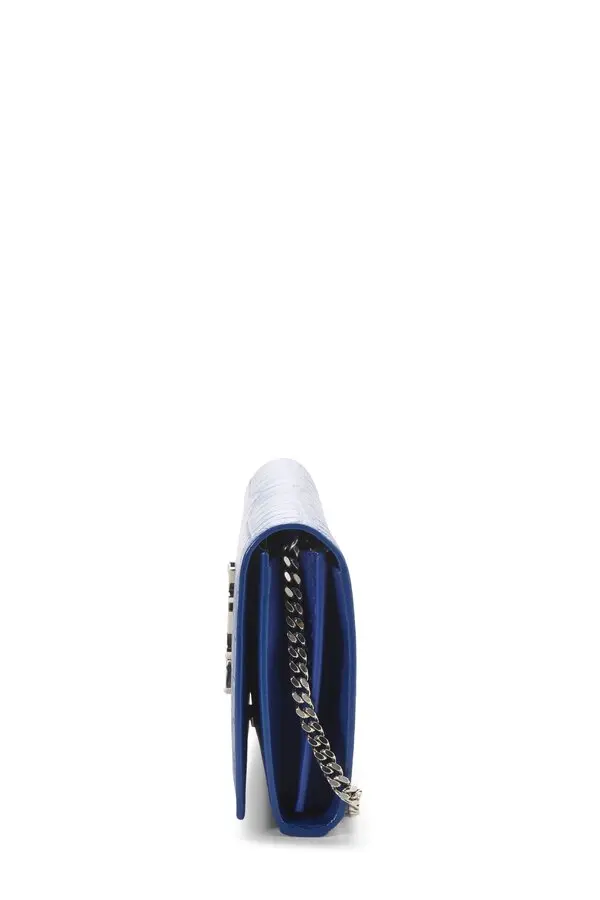 Saint Laurent Embossed Monogram Wallet On Chain