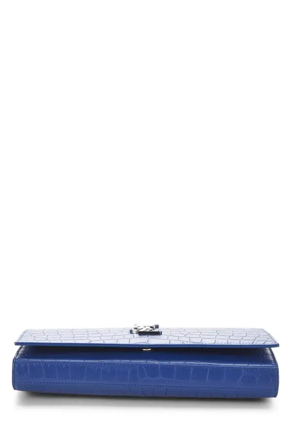Saint Laurent Embossed Monogram Wallet On Chain