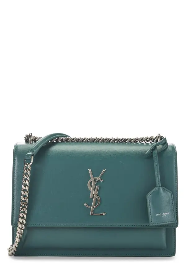 Saint Laurent Calfskin Leather Sunset - Green