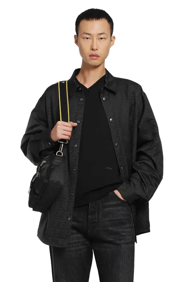Fendi Ff Zucca Jacquard Blouson Jacket