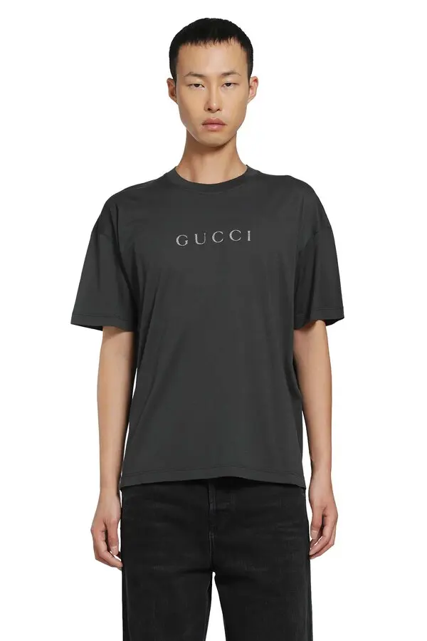 Gucci Glitter Logo Cotton T-shirt