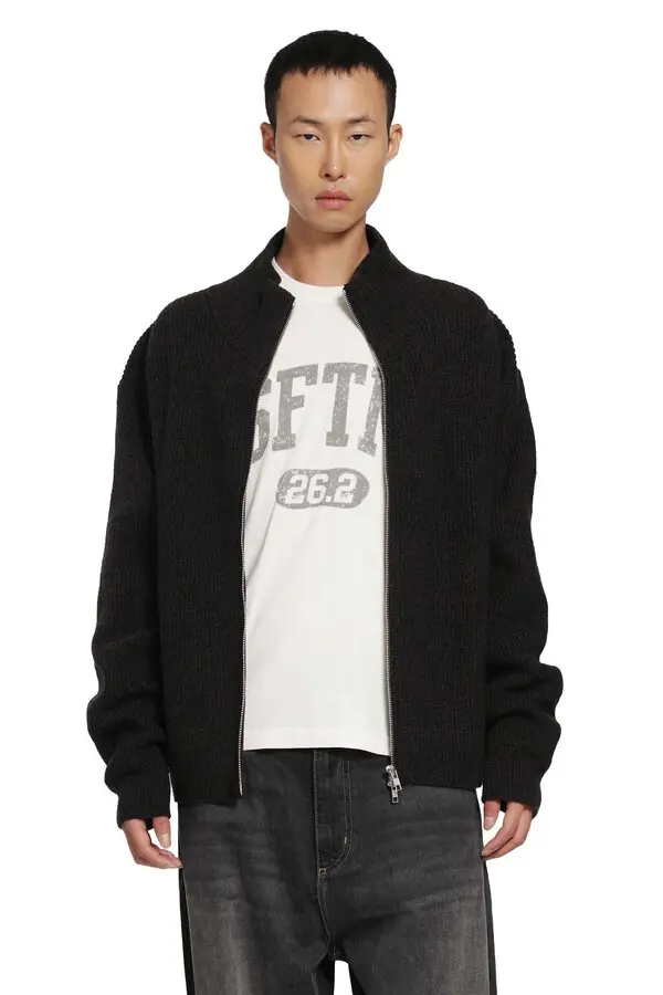SONG FOR THE MUTE Zip Up Funnel Cardigan