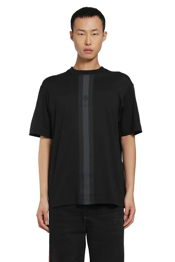 Gucci Cotton T-shirt With Muted Web