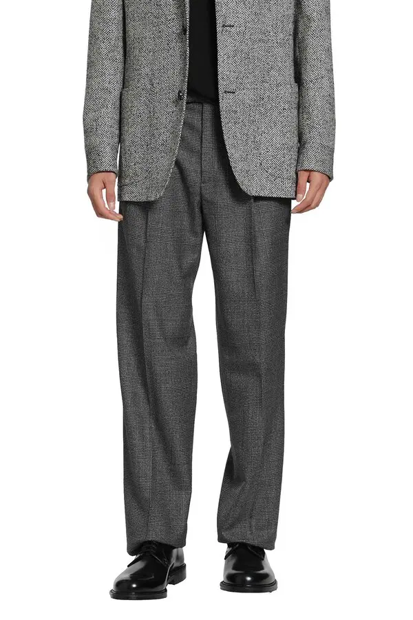 LARDINI Stretch Wool Trousers