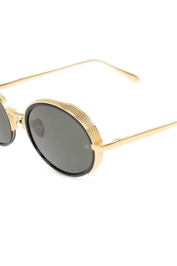 Linda Farrow Finn Oval Frame Sunglasses